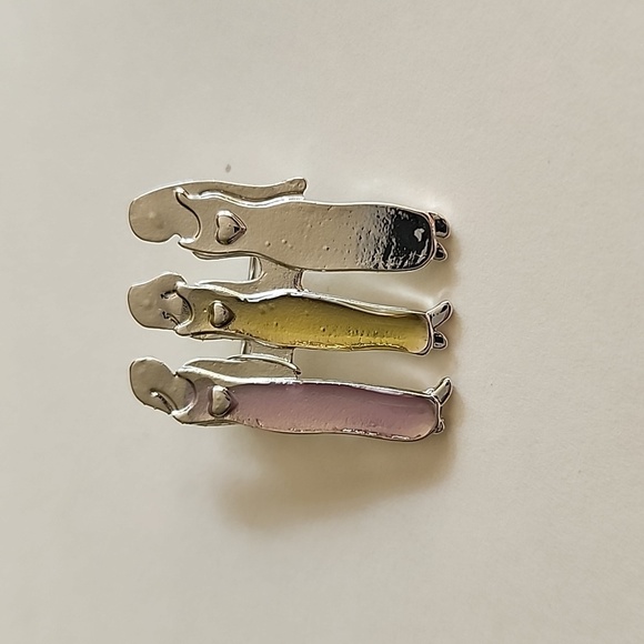 Fashion Jewelry | Jewelry | 3 Sisters Brooch Beautiful Enamel Colored ...